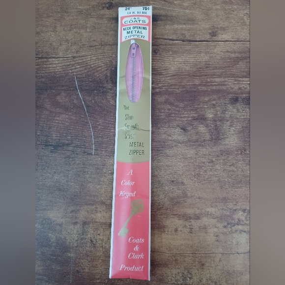 Office | Zippers 19 315 525 135 24 Old Rose Neck Opening Metal Coat ...